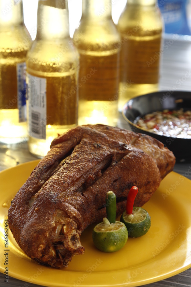 Crispy pata (deep fried pig leg), a Filipino dish Stock Photo | Adobe Stock