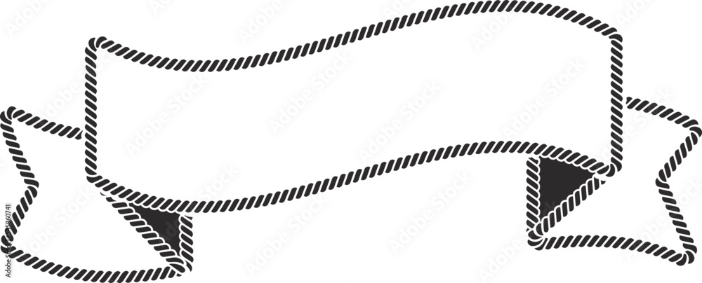 rope border circle pattern frame vector illustration. Stock Vector ...