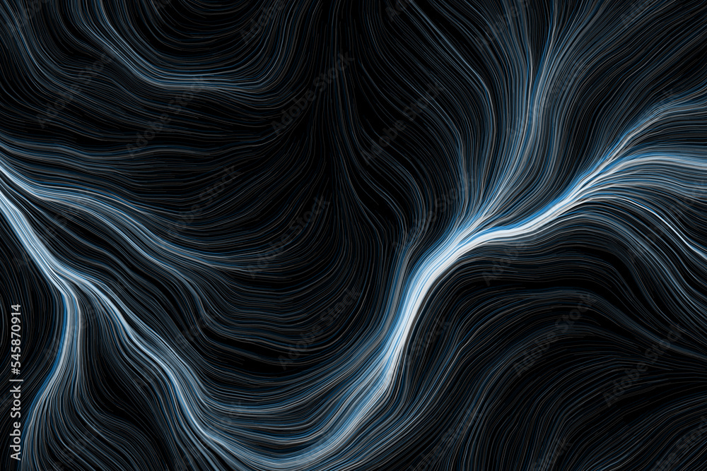 Silk Lines texture acting like nerves on a black screen, backdrop ...