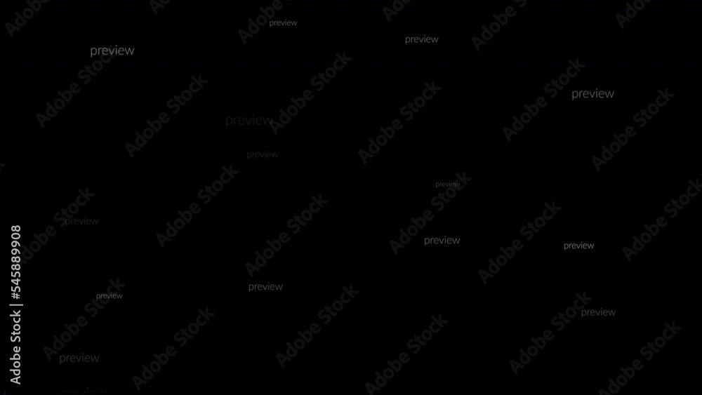 Dynamic watermark overlay, preview text on black background, Seamless ...
