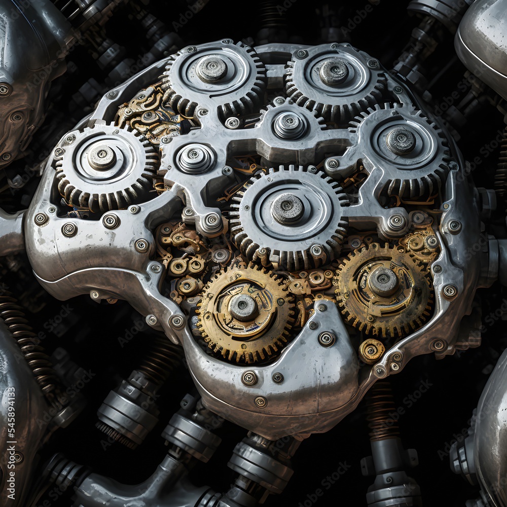 Prototype of the first titanium artificial heart. Advanced central unit ...