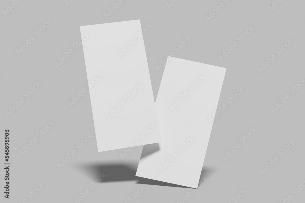 Blank Dl Flyer Mockup Stock Illustration | Adobe Stock