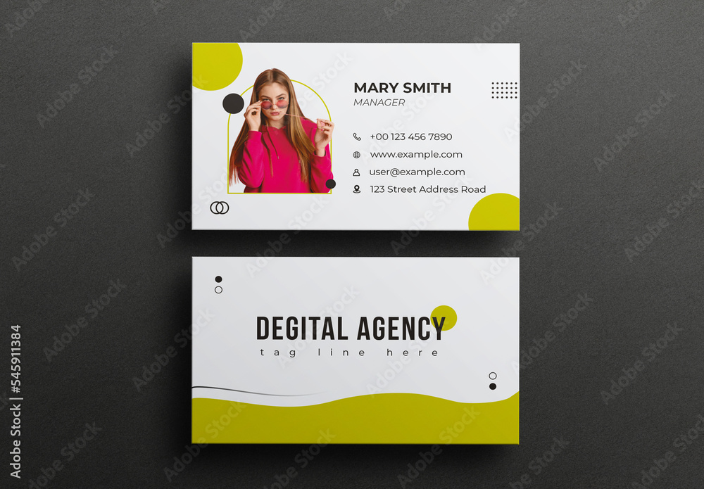 Business Card Stock Template | Adobe Stock