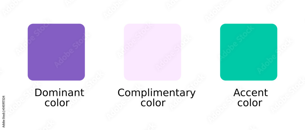 Key Color palette for website building (professional, portfolio ...