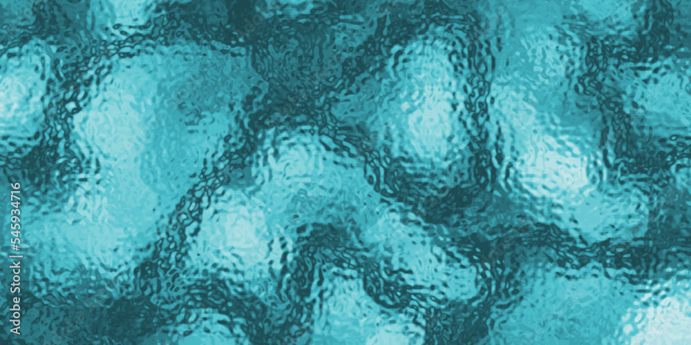 Transparent glass window with drops of water.Frosted glass texture.Blue ...