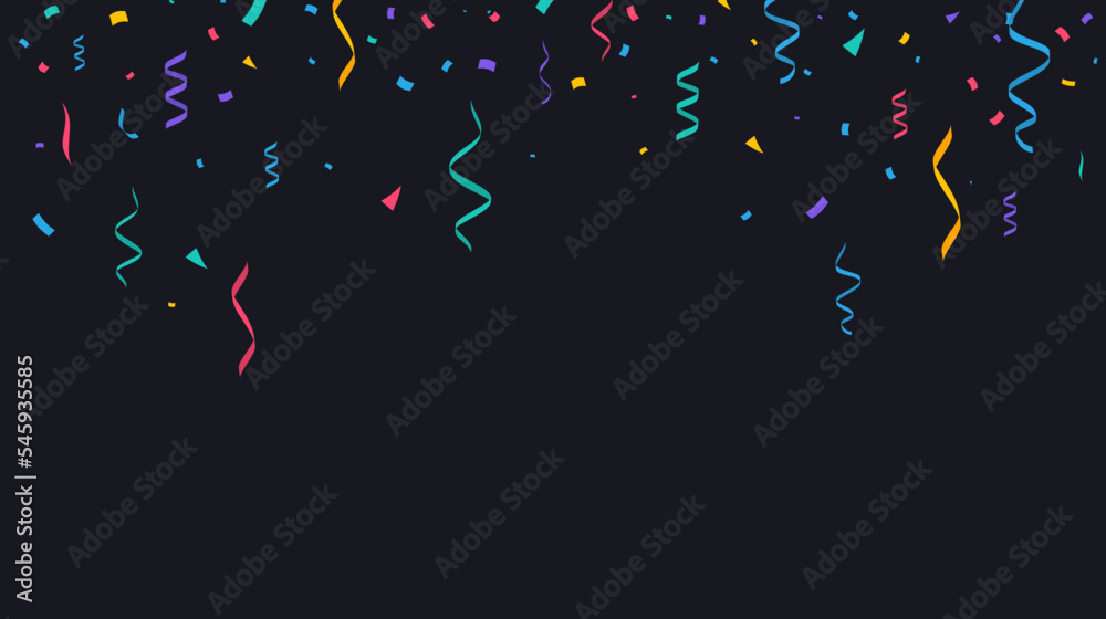 Confetti background. Festive backdrop. Party design with colorful ...