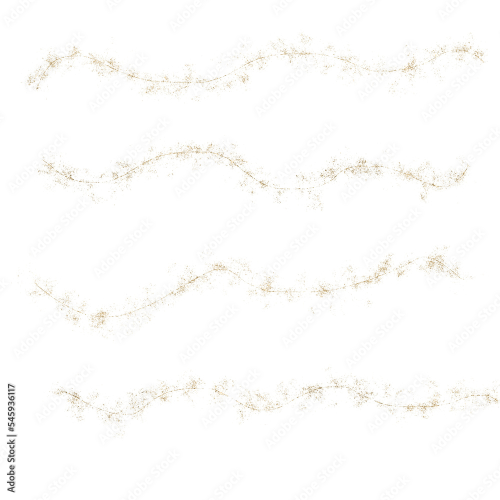 Gold Elements on Transparent Background for Graphic Designers Stock ...