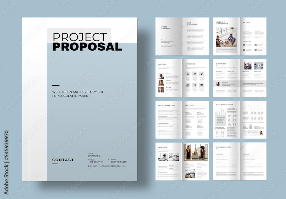 Proposal Brochure Stock Template | Adobe Stock