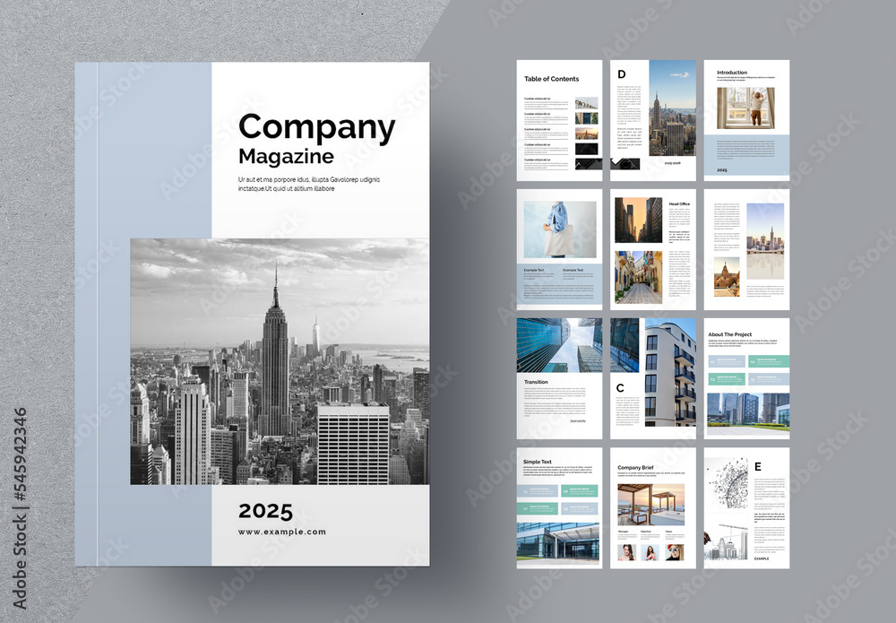 Company Magazine Stock Template | Adobe Stock