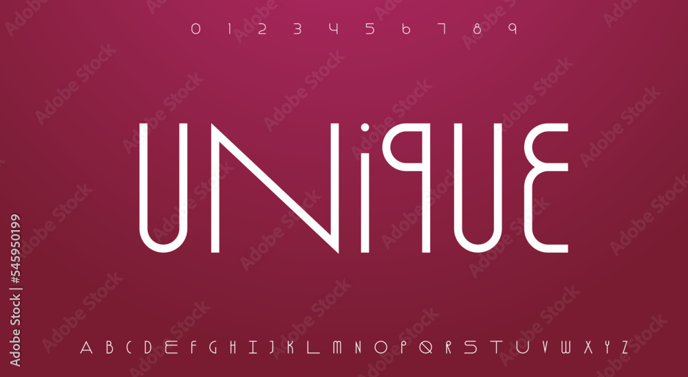 line font. Modern line font alphabet. Internet, electric letter fonts ...