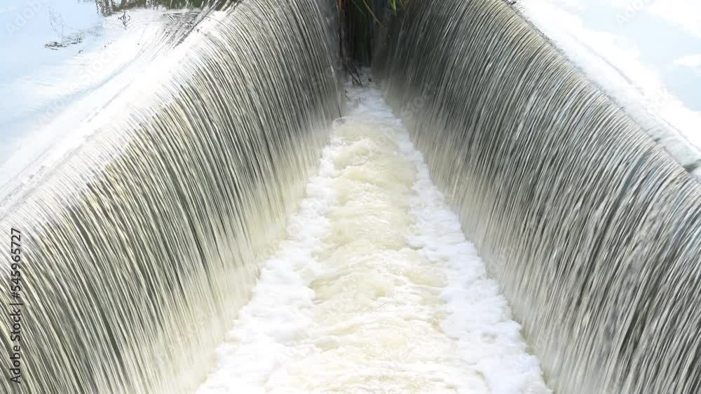 Dam overflow dams in rural areas,During the rainy season, there was a ...
