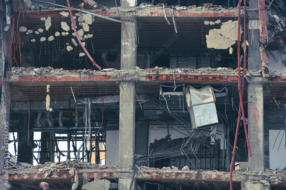 Old building being demolished to make room for new architecture ...