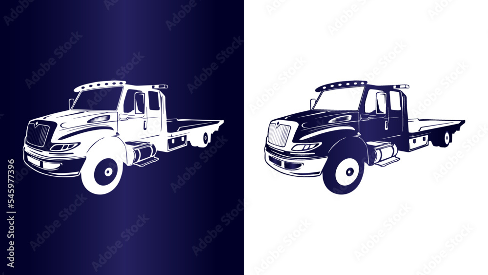 Transport logistic cargo dispatcher automotive towing trailer dump ...