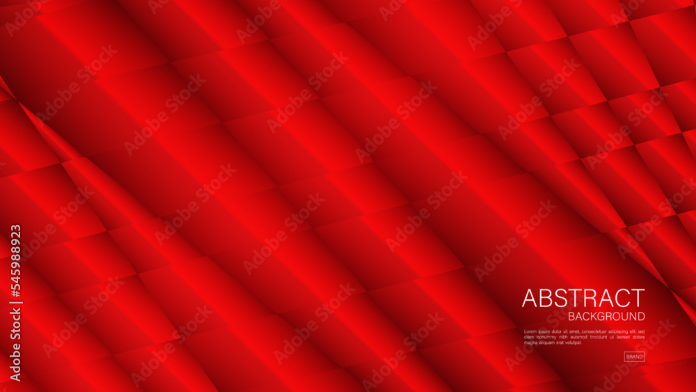 Red abstract background, polygon vector, Geometric vector, Minimal ...