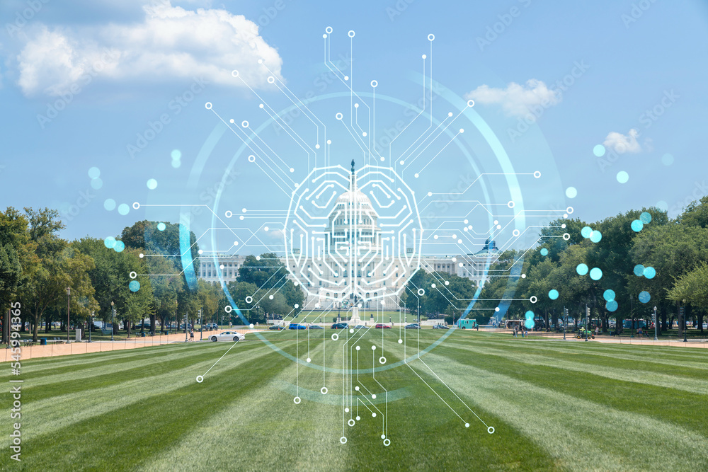 Capitol dome building exterior, Washington DC, USA. Home of Congress ...