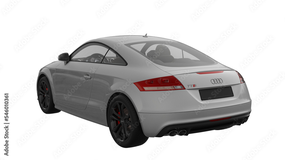 back view of pearl car isolated on white, AUDI TT png transparent ...