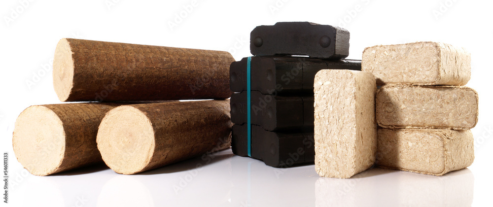 Firewood, Coal and Sawdust Briquettes - Compressed Wood Fire Logs ...