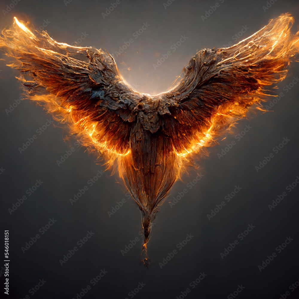 Realistic Phoenix Bird
