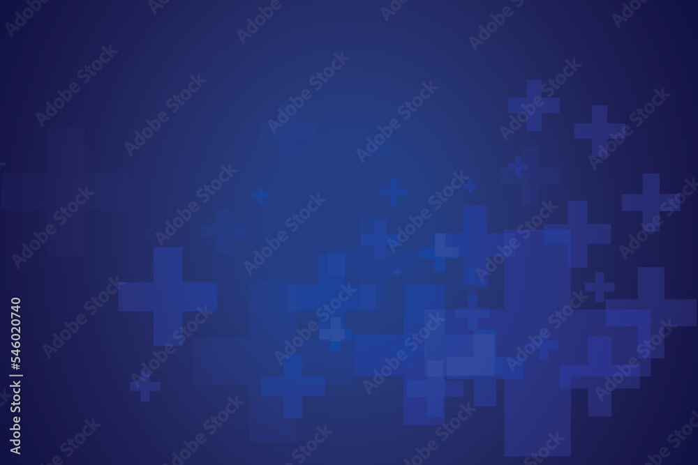vector seamless cross or plus pattern with blue (changeable) background ...