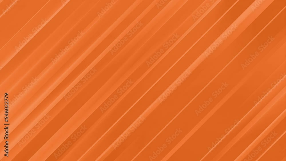 Elegant orange soft lines seamless looped background. Technology clean ...