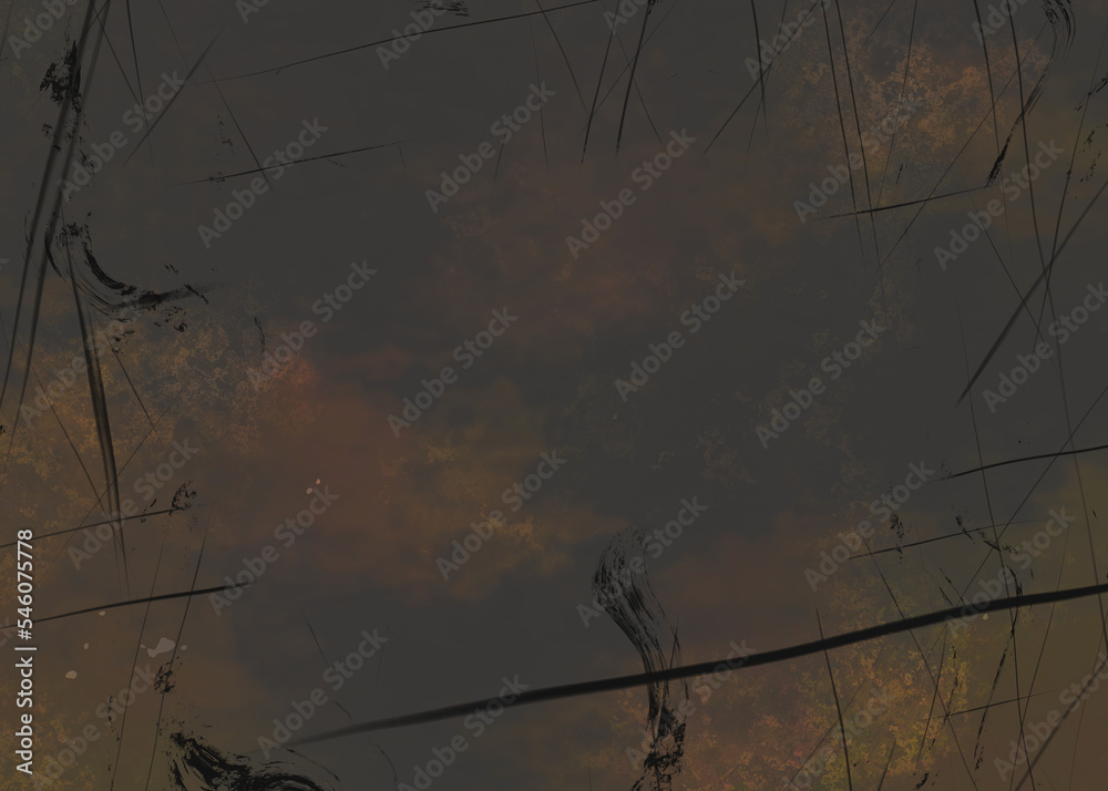 Abstract dark wallpaper with brown tones and black scratch on sepia ...