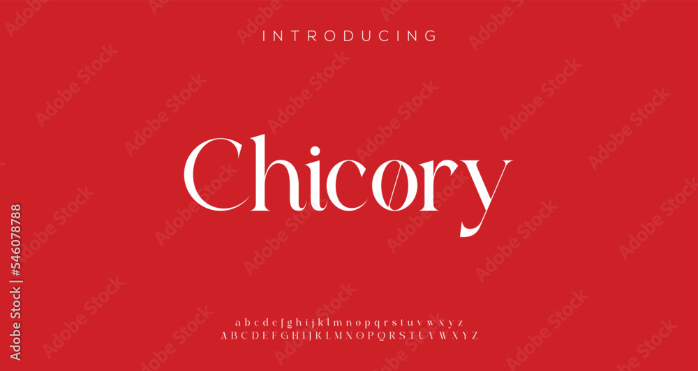 CHICORY Minimal luxury typo Font and Modern tech Typography urban style ...