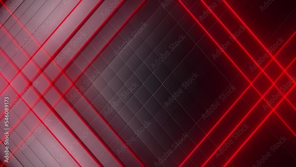 This stock motion graphics video clip of 4K Synchronized Neon Blocks ...