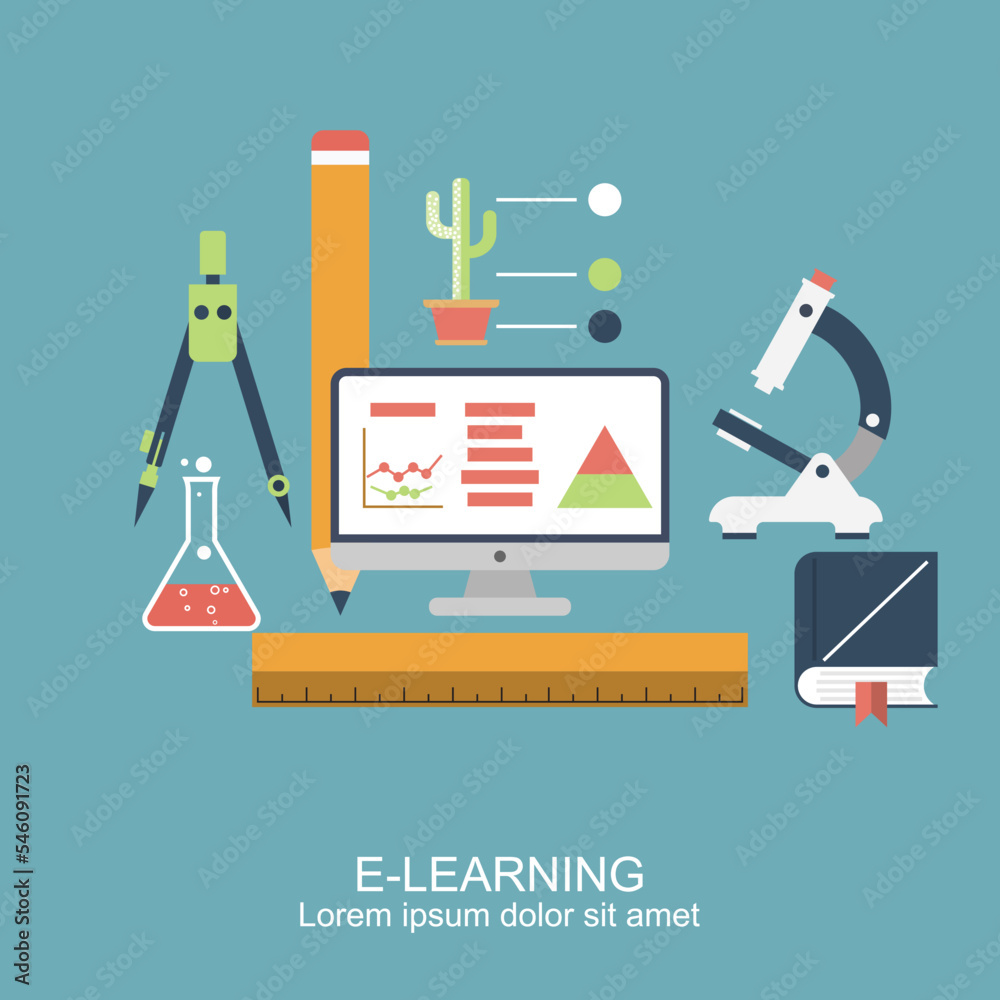 E-learning. concept education, online education, online learning ... E-learning. concept education, online education, online learning ...