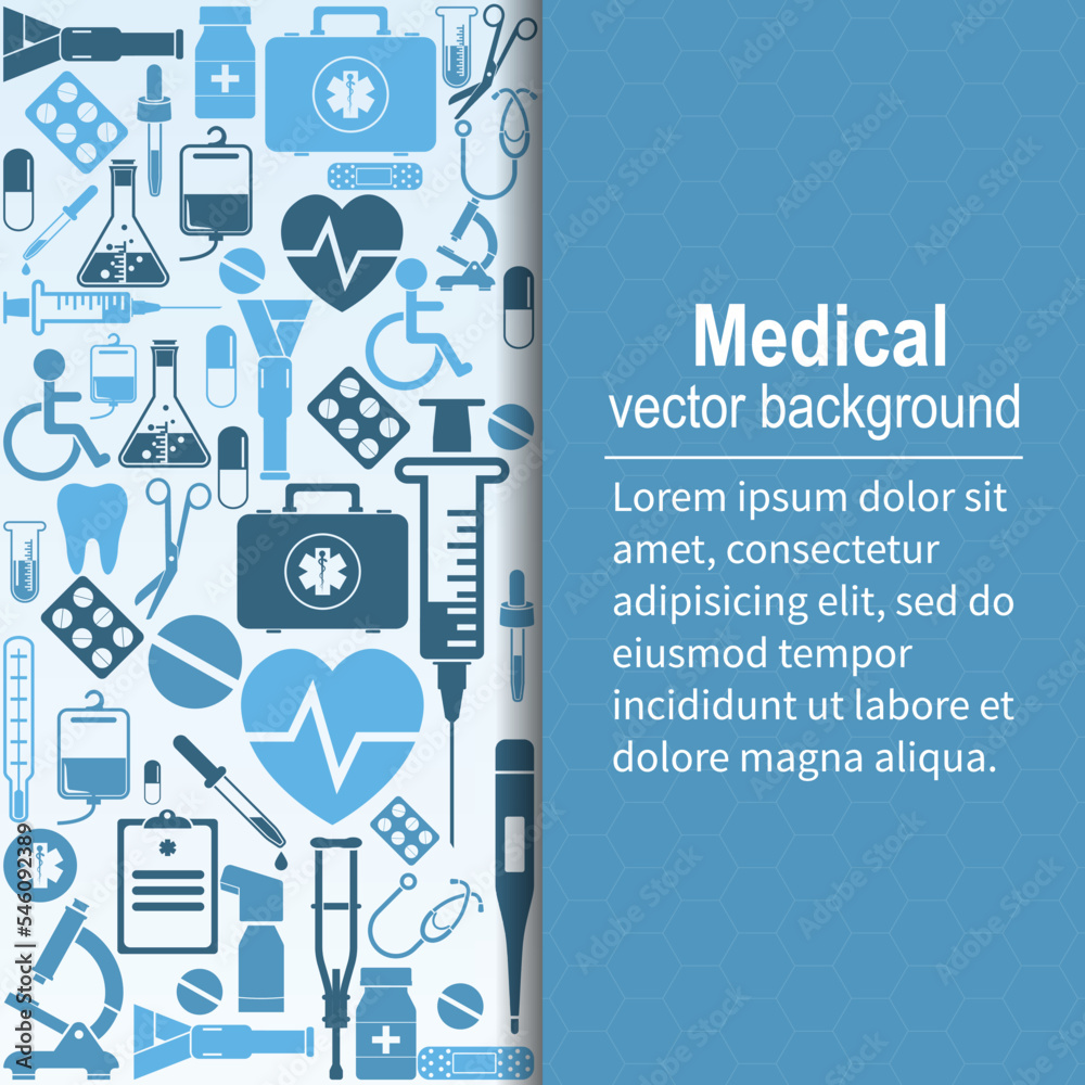 Medical background. Vector illustration. Health care and medical ...