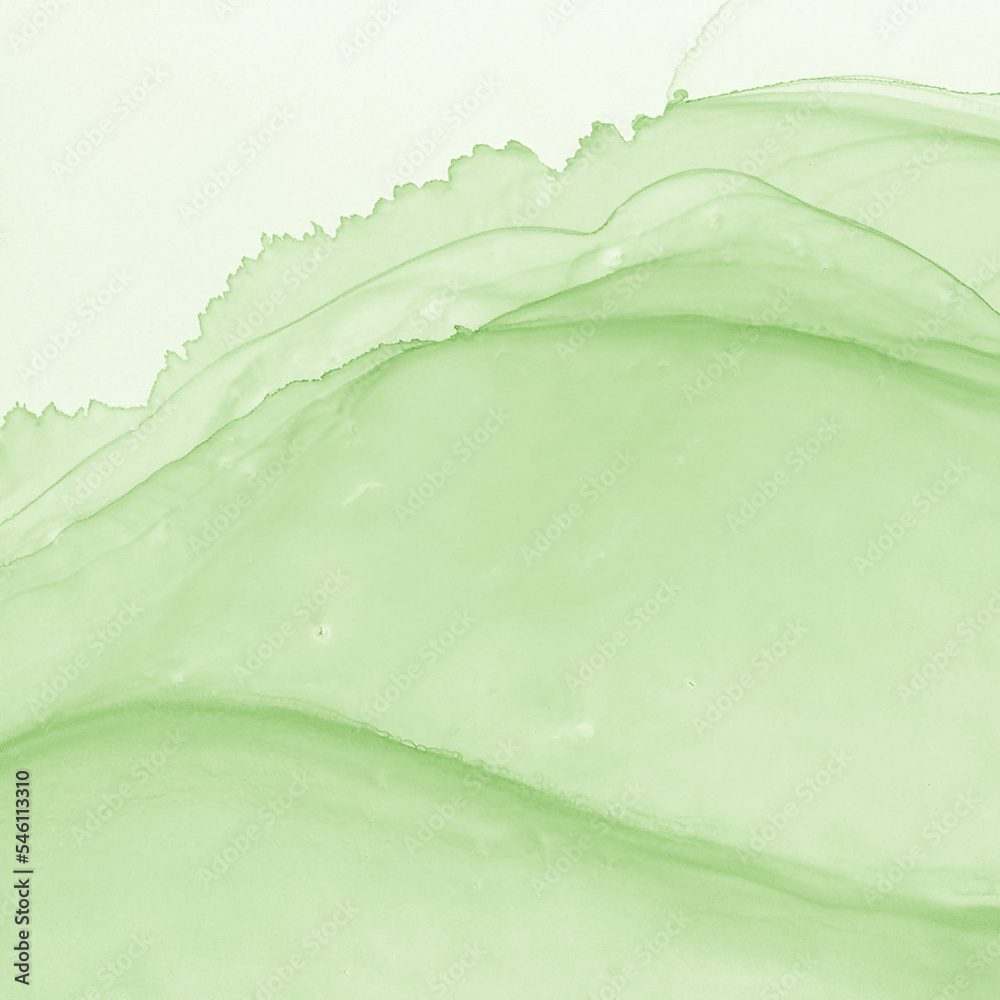 Tree Alcohol Ink. Green Sophisticated Border. Stock Photo | Adobe Stock