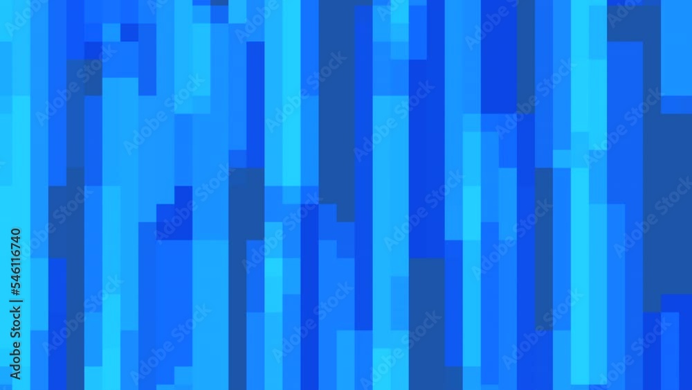 Gradient blue pixels in 8 bit of architecture, motion abstract game ...