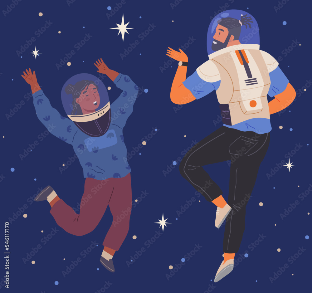 Animators at birthday party in cosmic style. Theme party in costumes ...