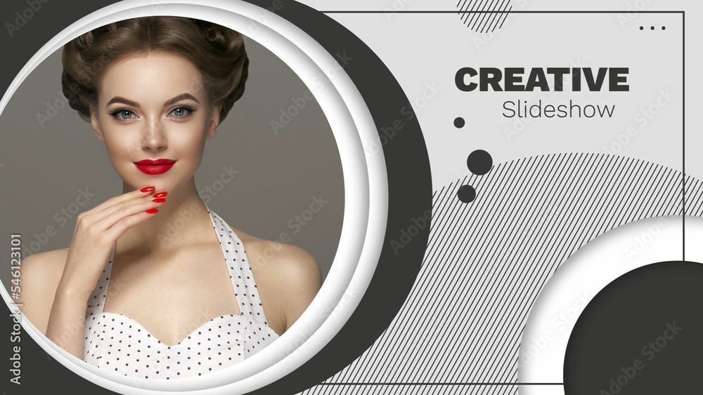Creative Circle Slideshow Stock Template | Adobe Stock