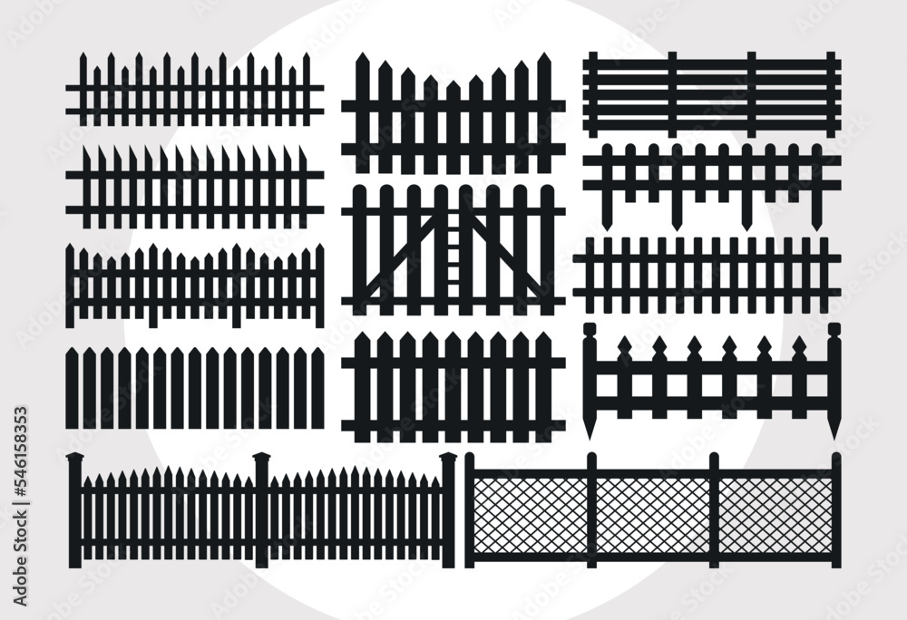 Wooden Fence SVG Bundle, Railing Svg, Home Fencing Svg, Wooden Gate Svg ...