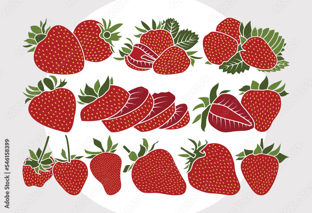 Strawberry SVG Bundle, Summer Fruit Svg, Fruit Svg, Strawberries Svg ...