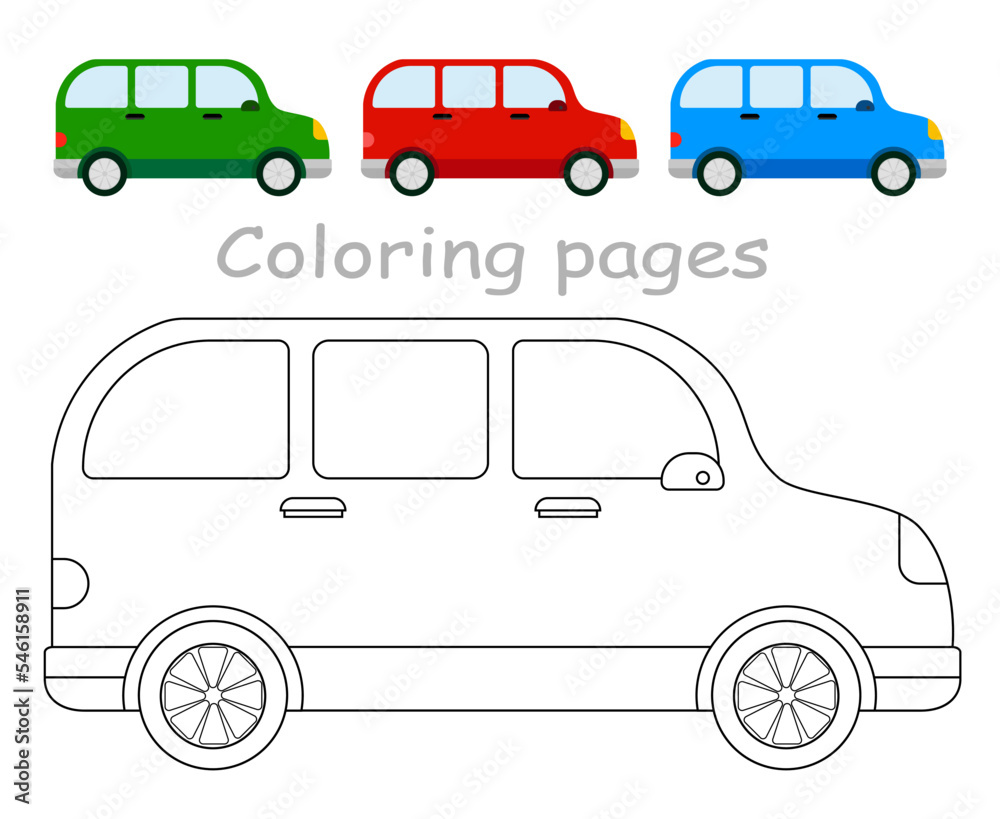 Coloring page. Educational material for kids. Preschool worksheet ...