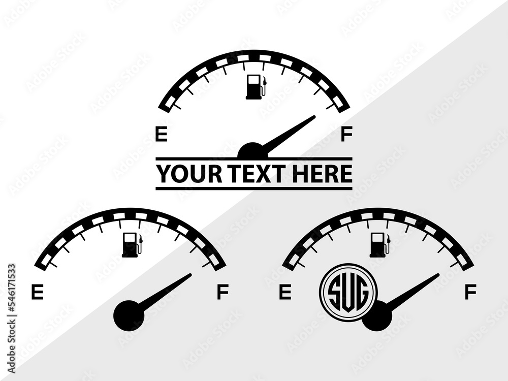 Indicator Gas Tank Monogram, Indicator Gas Tank Silhouette, Gas Tank ...