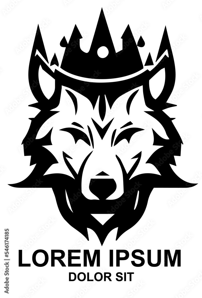 wolf head silhouette tattoo design tribal wolf tribal tattoo Polynesian ...
