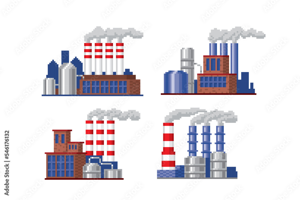 Factory, plant icon. Element design for logo, stickers, web, embroidery ...