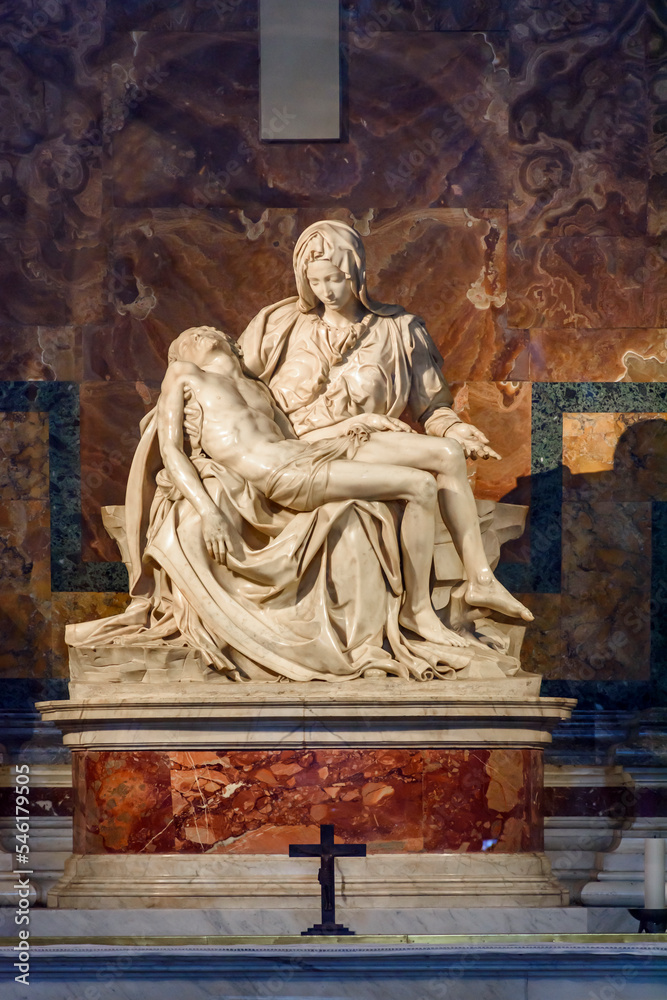 Vatican - October 2022: Pieta (Mother Mary and Jesus Christ) sculpture ...