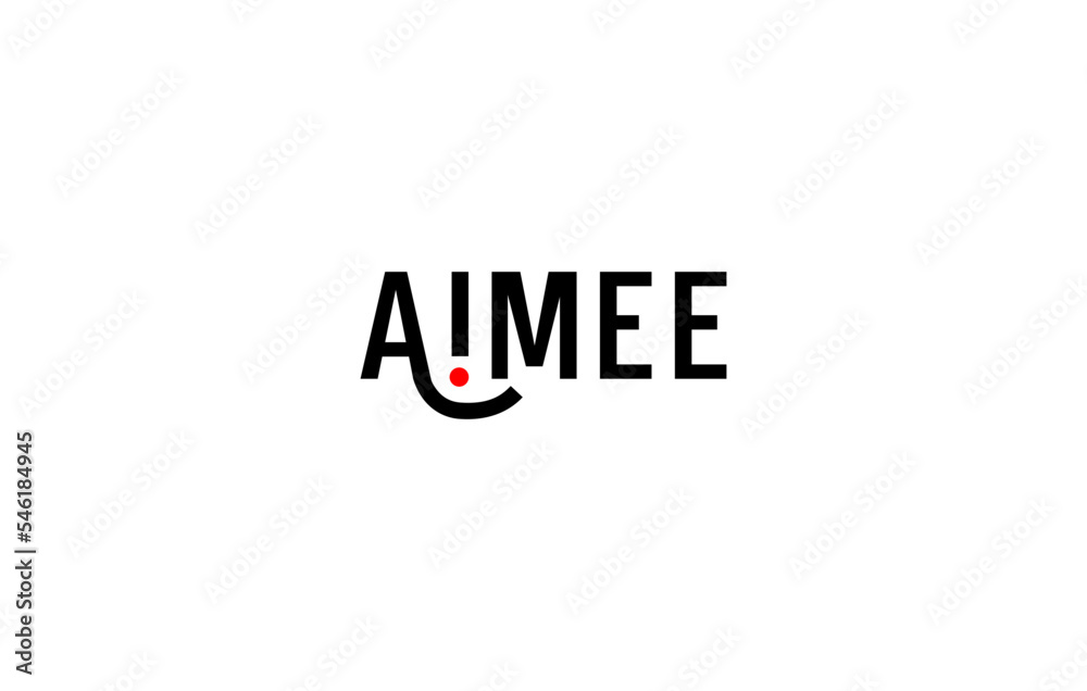 Letter AIMEE logo design. Linear creative minimal monogram logo ...