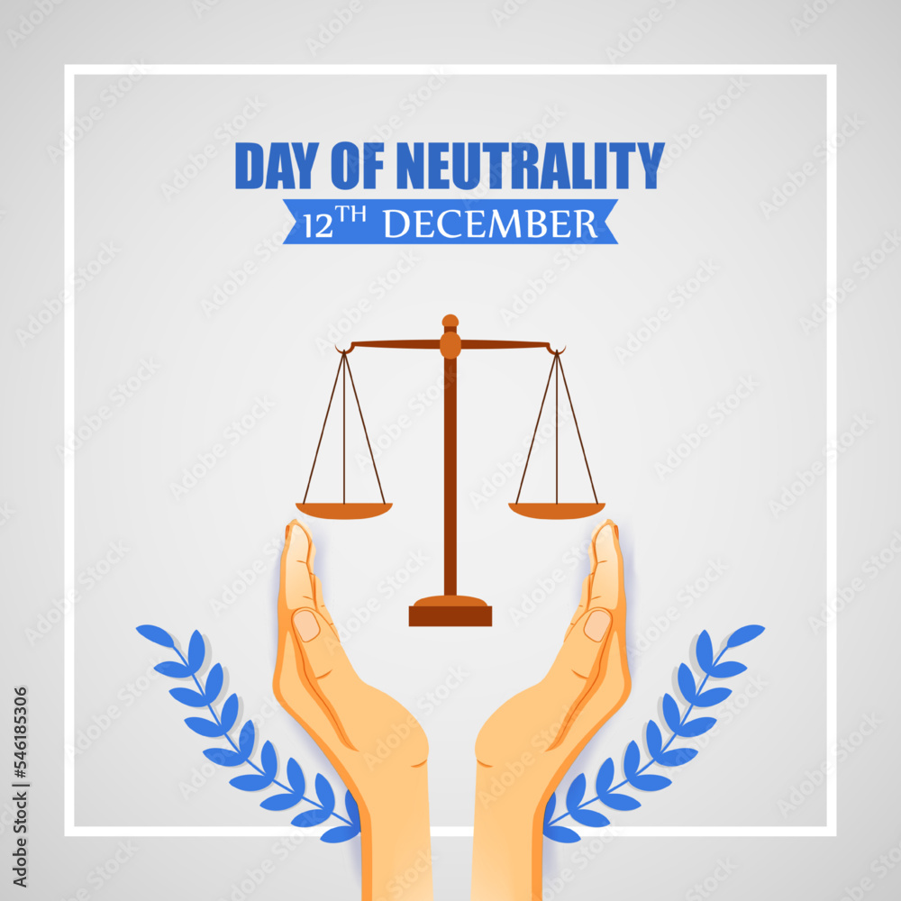 vector illustration for day of neutrality Stock Vector | Adobe Stock