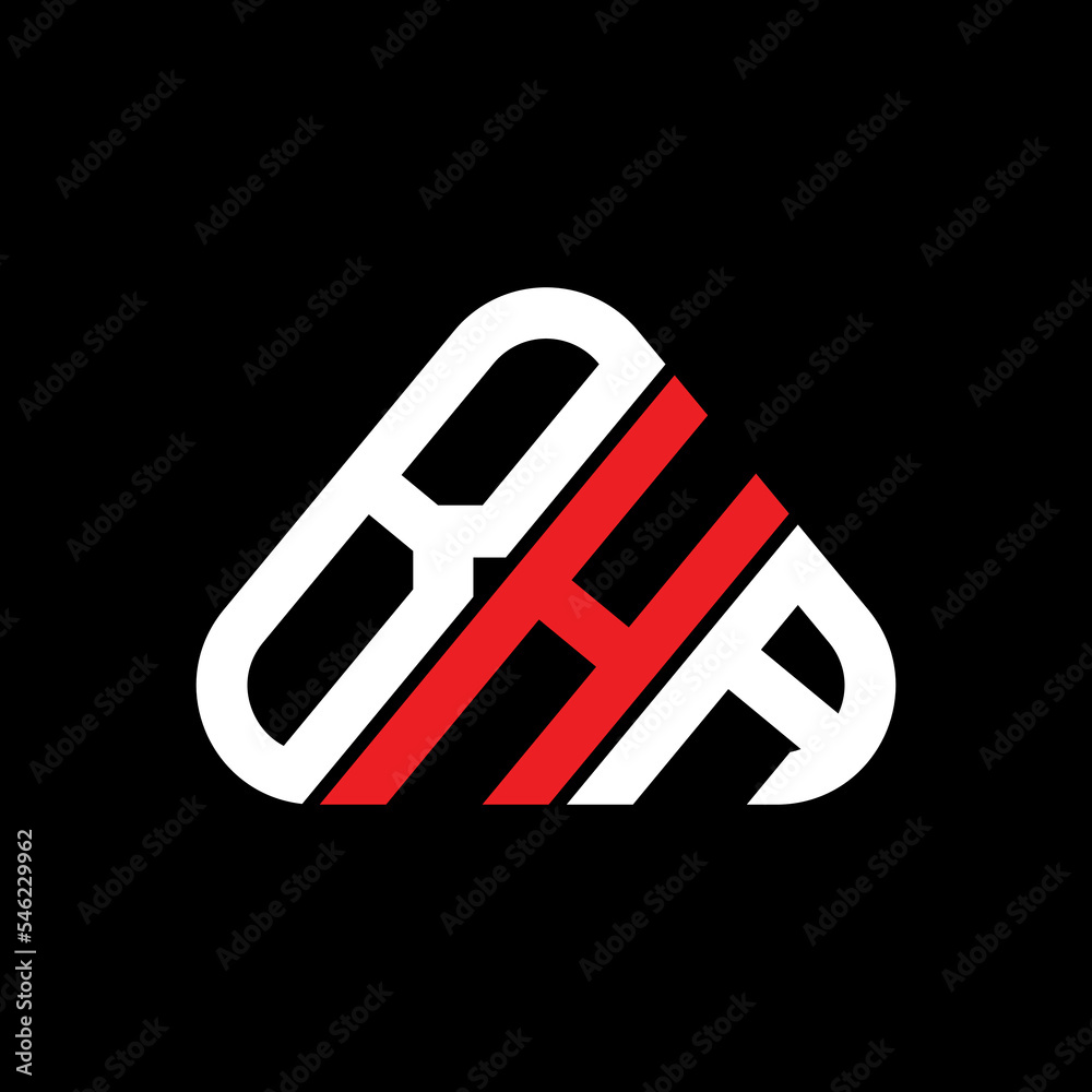 BHA letter logo creative design with vector graphic, BHA simple and ...