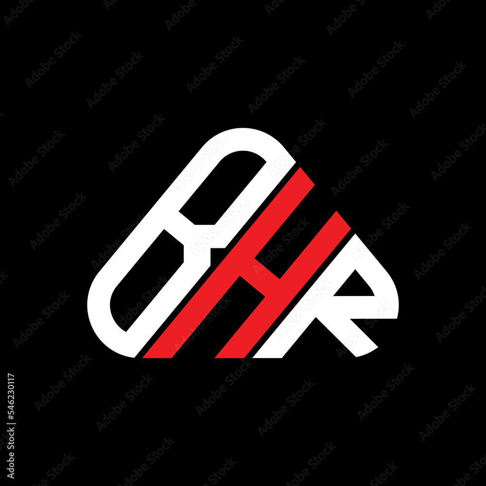 BHR letter logo creative design with vector graphic, BHR simple and ...