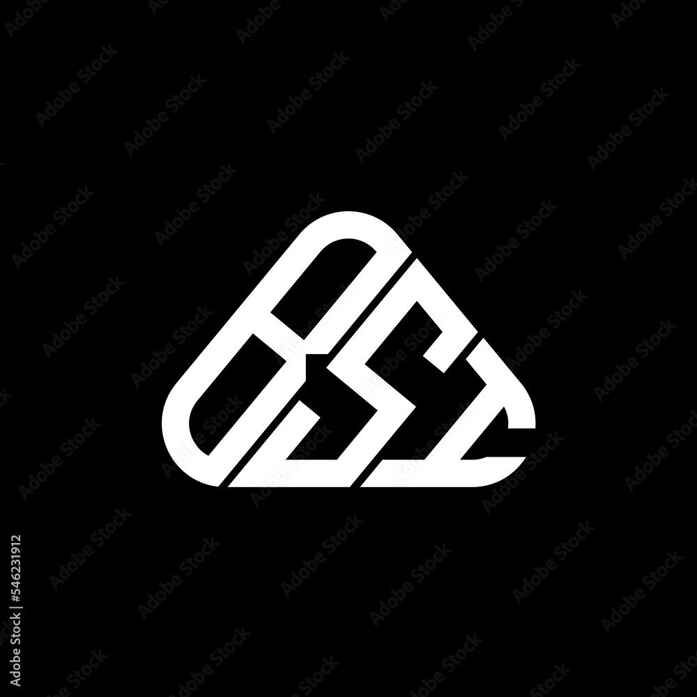 BSI letter logo creative design with vector graphic, BSI simple and ...