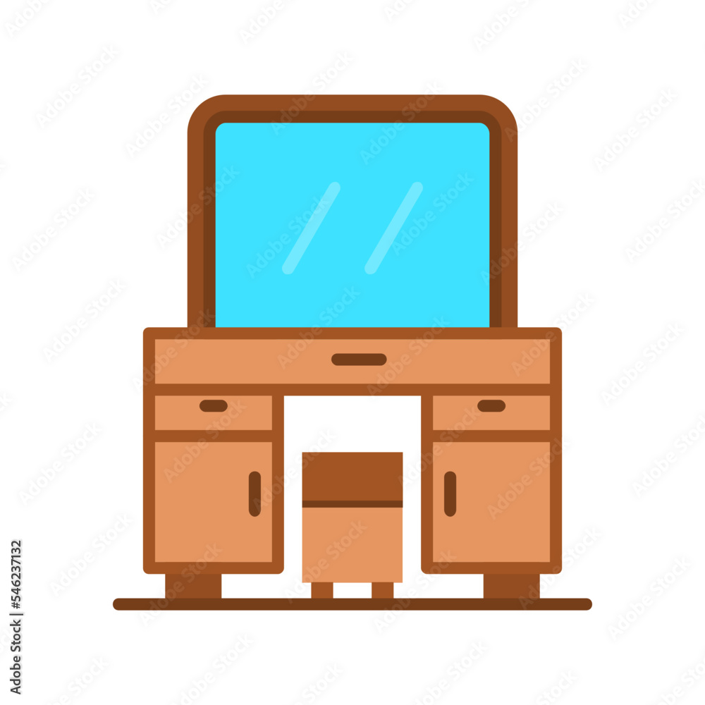 Dressing Table Icon Stock Vector | Adobe Stock