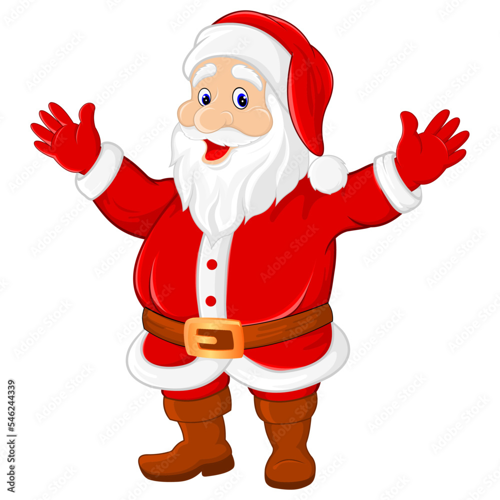 cartoon santa claus Stock Vector | Adobe Stock
