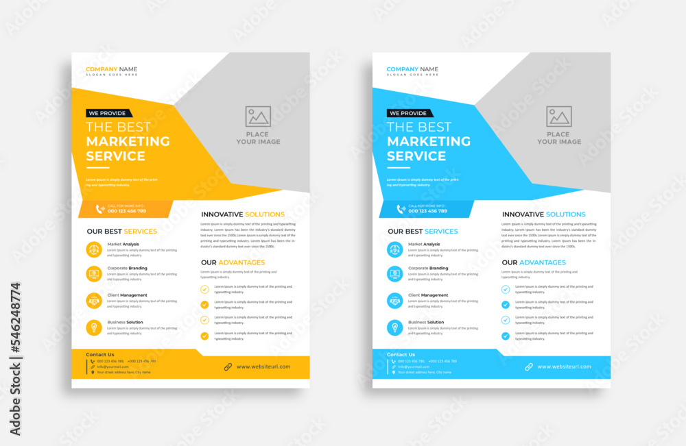 Creative corporate trendy unique business professional marketing agency ...