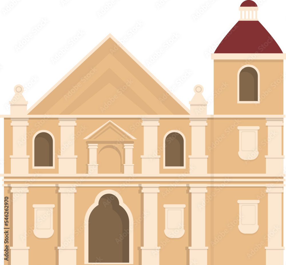 Philippines city building icon cartoon vector. Philippines landmark ...