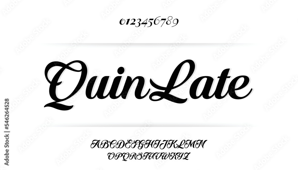 QUIN LATE Signature Font Calligraphy Logotype Script Brush Font Type ...